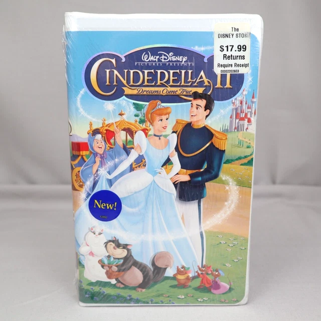 CINDERELLA II 2 Dreams Come True, Disney VHS, 2002 NEW Sealed Disney ...