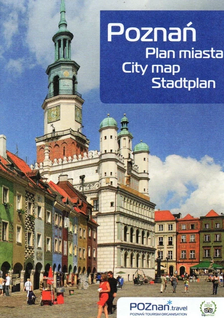 SHEET CITY MAP of Poznan in Poland EUR 3,43 - PicClick DE