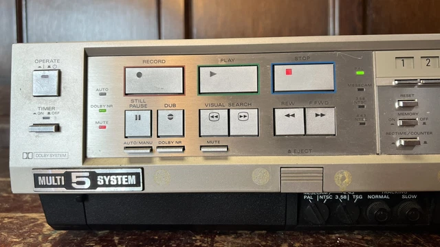 VINTAGE VHS VIDEO Hitachi Vt-9900Em Multi Pal Ntsc Secam Tape Player ...