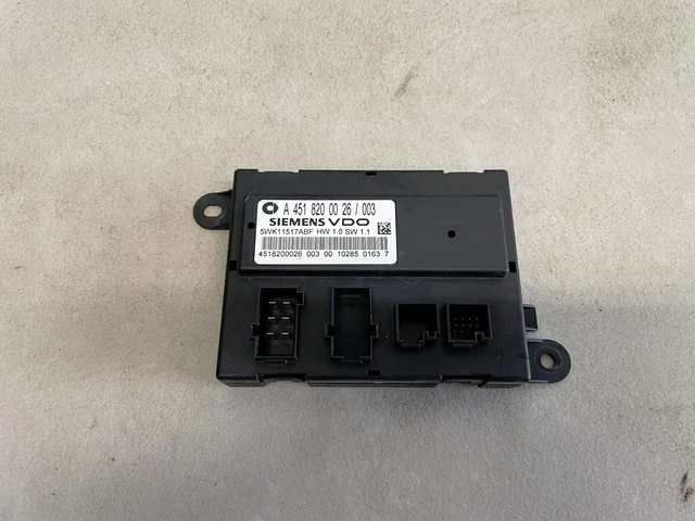 SMART FORTWO 451 ECU Steuergerät Zentralverrieglung A4518200026 EUR 46 ...