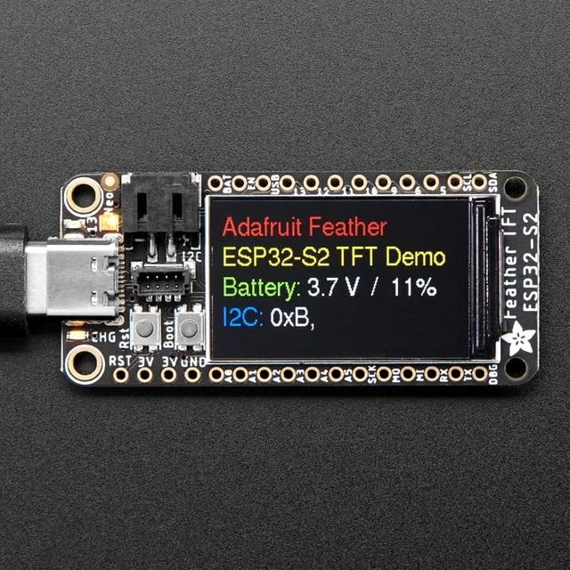 ADAFRUIT ESP32-S2 TFT Feather,4MB Flash,2MB Psram ,Wifi / WLAN,Stemma ...