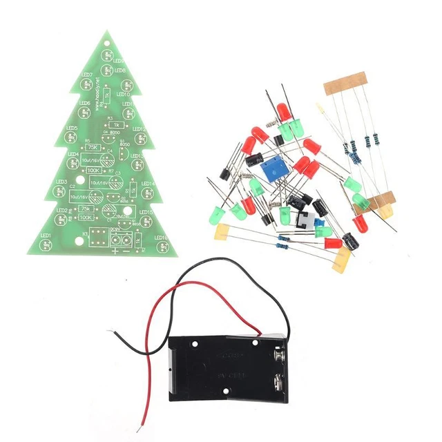 CHRISTMAS TREES LED Flashing Light Kit Green Circuit Board LED Hot £10. ...