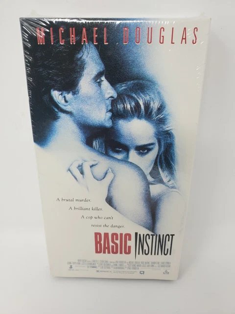 BASIC INSTINCT (VHS, 1992) Michael Douglas, Sharon Stone New/Sealed w ...