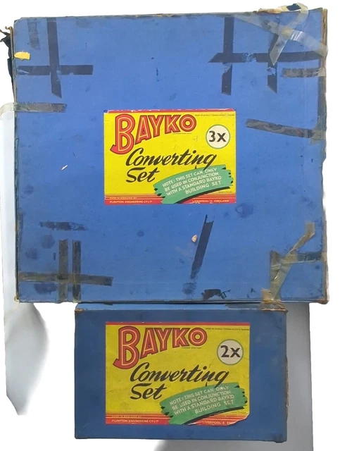 VINTAGE PLIMPTON 3X & 2X Bayko Building Set Both Boxed £50.00 - PicClick UK