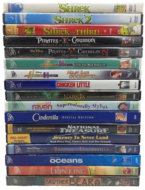 LOT DISNEY PIXAR Dreamworks DVD Kid Children Movies Shrek Lion King ...