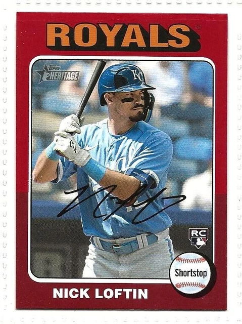 2024 TOPPS HERITAGE bordure blanche erreur Nick Lofton RC #482 Kansas ...