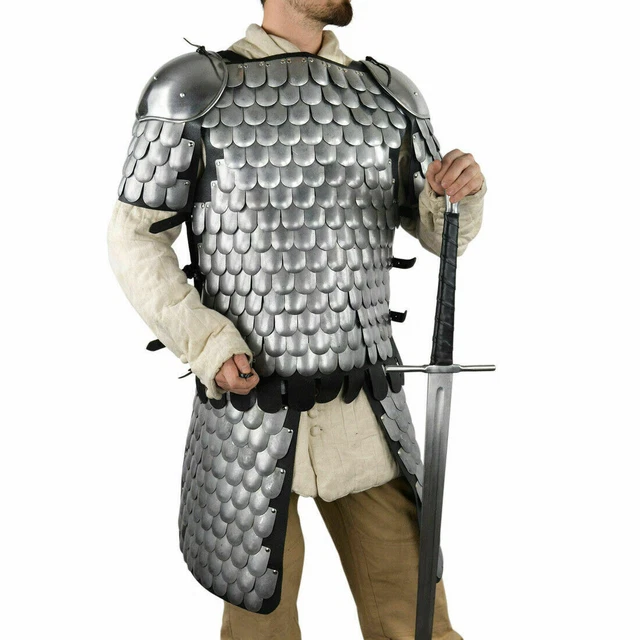 EARLY MEDIEVAL ARMOR Russian Scale Lamellar Armor W Pauldron Tasset SCA ...