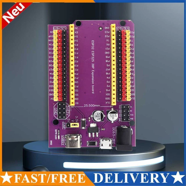 Esp32 Module Usb 38pin Type C Micro Nodemcu 32s Lua Gpio Expansion