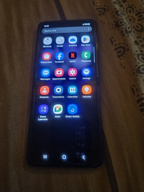 SAMSUNG GALAXY Z Flip Bespoke Edition SM-F700F - 256 Go - Noir/Noir ...