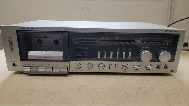 REALISTIC SCR-2500 AM/FM Stereo Receiver/Cassette Recorder £114.23 ...