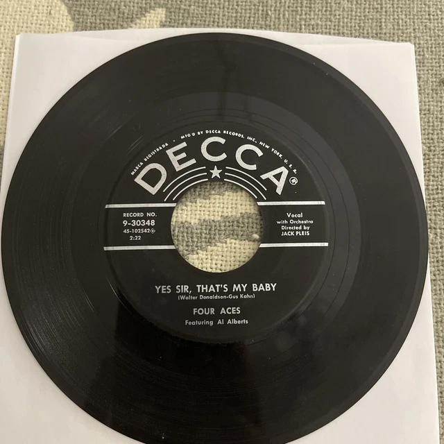 FOUR ACES - Yes Sir That's My Baby 45 EUR 3,30 - PicClick FR