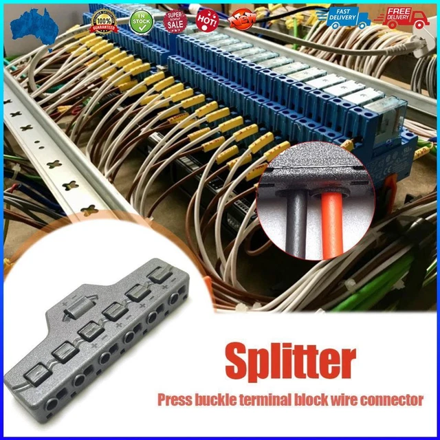 LED LIGHTING CABLE Splitter Push-in Terminal Block Wire Connector ...