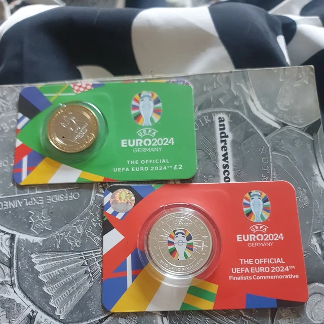 TWO POUND COIN 2024 UEFA Euro 2024 £2 Coin King Charles Limited Edition ...