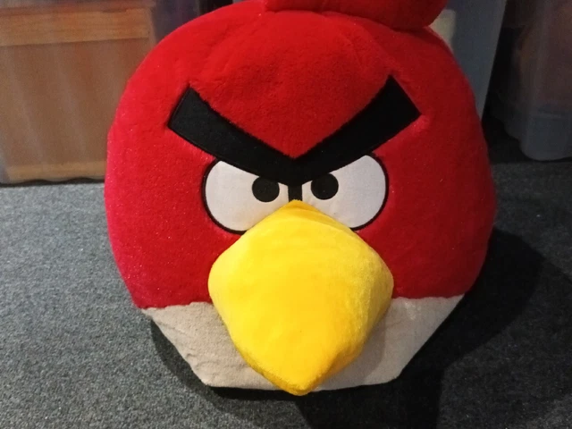 ANGRY BIRDS PLUSH Red Angry Bird Large Soft Plush Toy Angry Bird ...