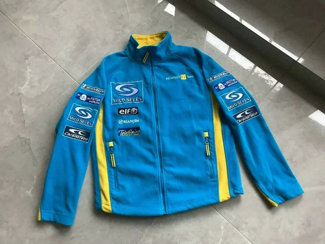 RENAULT F1 TEAM Mild Seven Jacket Fleece Fernando Alonso Rare Elf Mens ...