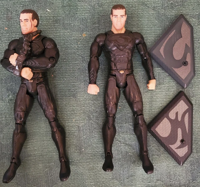 MOVIE MASTERS MAN of Steel General Zod & Zod in Chains Action Figures ...
