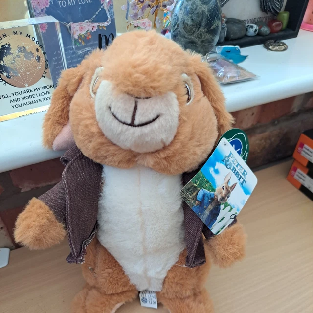 PETER RABBIT PLUSH Soft Toy Movie Benjamin Bunny 11" New Stuffed Animal ...