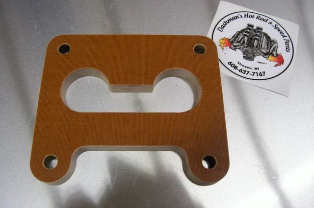 FOR ROCHESTER DUALJET Phenolic Carburetor Insulator Spacer Heat Soak ...