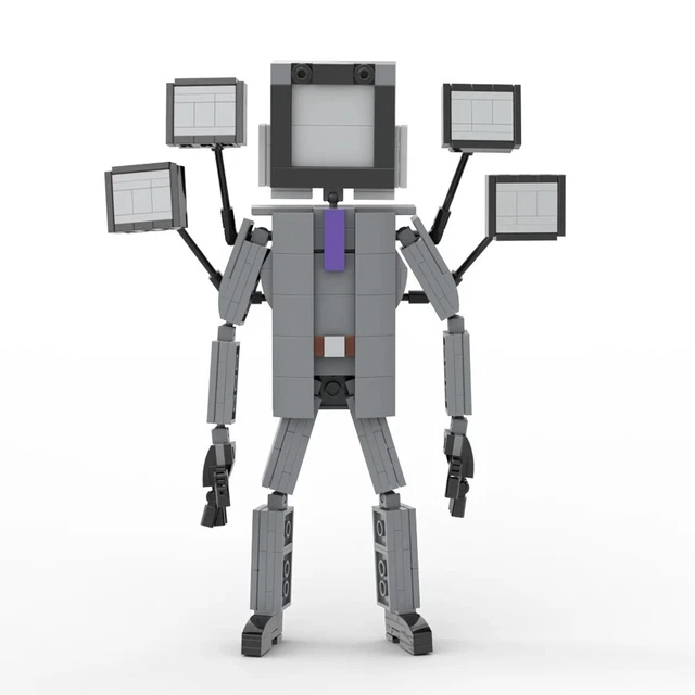 SKIBIDI TOILET LARGE TV Man Building Blocks 333 Pieces DIY Set EUR 39 ...