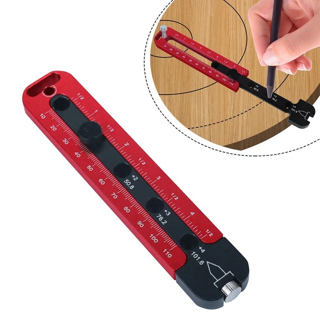 OUTIL DE DESSIN cercle de pr??cision pour le travail du bois avec finition laque EUR 22,13 ...