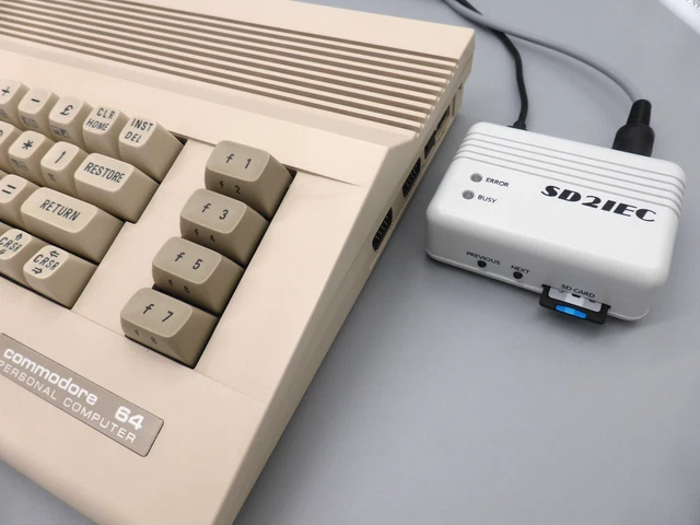SD2IEC FOR COMMODORE in Case + Serial Cable + SD Card (32GB) £48.38 ...