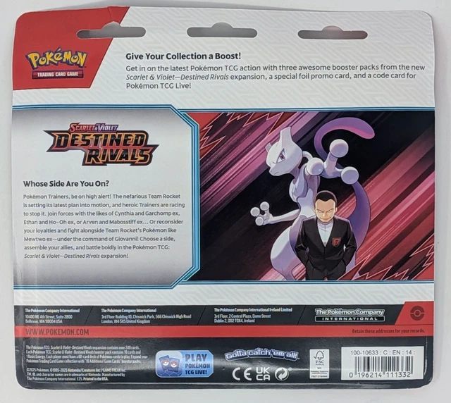 POKEMON DR DESTINED Rivals Marnie Rival Battle Deck + 3-Pack Blister ...