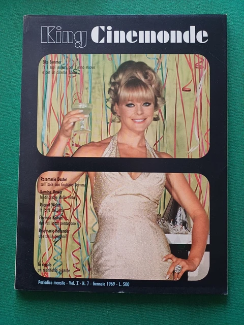 KING CINEMONDE 7/1969 Florinda Bolkan Romina Power Raquel Welch con ...