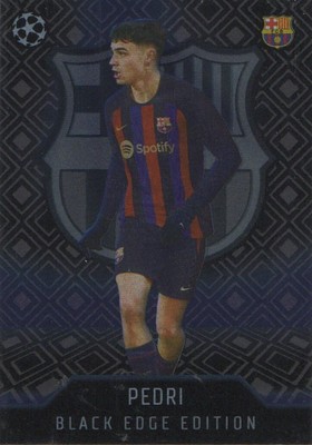 MATCH ATTAX 2022/2023- Pedri ]Barcelona]. Black Edge Limited Edition ...