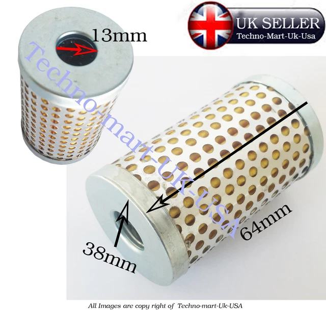 2X ENFIELD ELECTRA OIL CLEANER FILTER ELEMENT 500613 MIN-(FE1013CM ...
