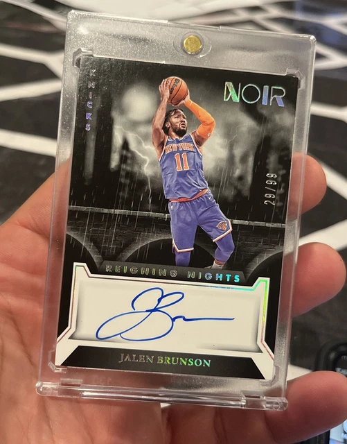 2022-23 PANINI NERO Jalen Brunson Reigning Nights Auto/99 New York ...