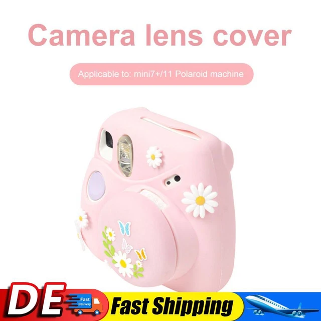 HOT CASE FOR Fujifilm Instax Mini 7+/11 (Pink) Lens Cover Soft Camera £ ...
