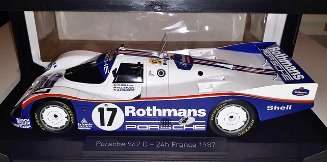 RARE NOREV 1/18 Porsche 962C - 1987 LeMans Winner w/Rothmans Livery, L ...