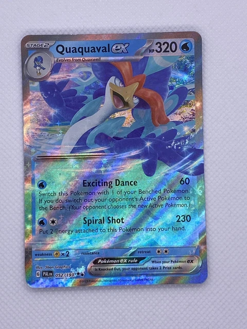 POKEMON QUAQUAVAL EX 052/193 Palen Paldea Evolution Double Rare EUR 8 ...