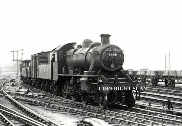 RAILWAY STEAM PHOTO. 6408 LMS 2MT @ WAKEFIELD 46 (1) £2.99 - PicClick UK