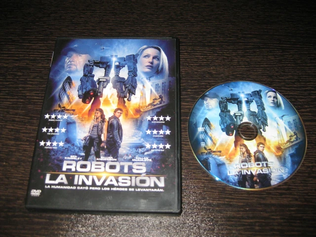 ROBOTS LA INVASION DVD Ben Kingsley Gillian Anderson Callan Mcauliffe ...