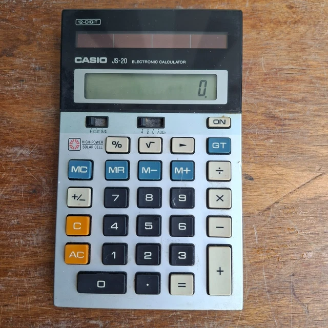CASIO JS-120 12 Digit Electronic Calculator Made in Japan Vintage £12. ...