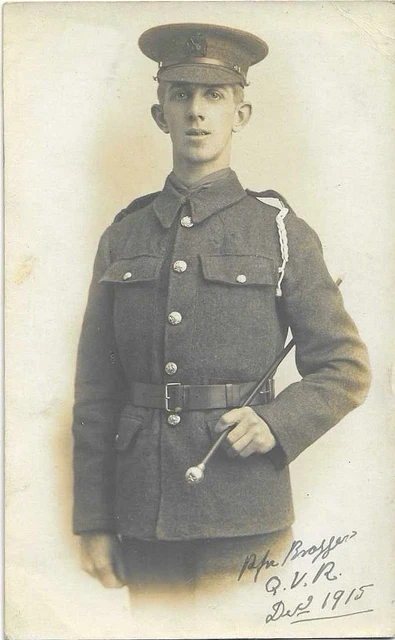 WW1 REAL PHOTO postcard,9th London ,Queen Victoria’s Rifles Ernest ...