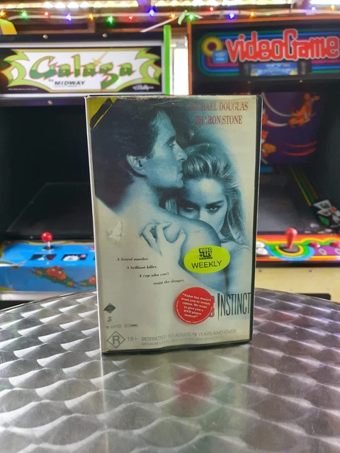 BASIC INSTINCT - Sharon Stone - VHS Movie - Video Tape - Big Box Ex Rental $13.77 - PicClick AU