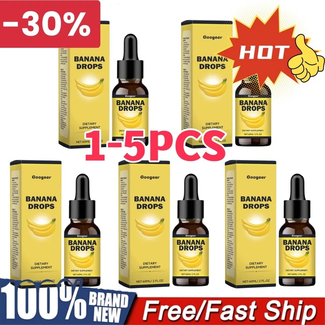 NEW BANANA DROPS Supplement Extract Liquid - Burn Drops for Men & Women ...