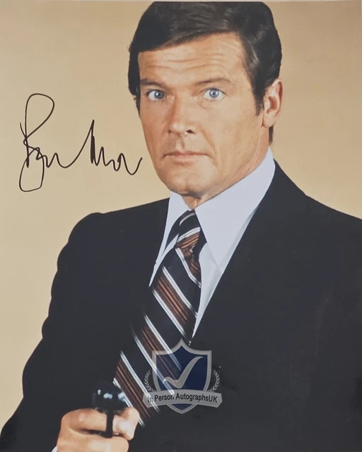ROGER MOORE JAMES BOND Signed 16X12 Photo OnlineCOA AFTAL EUR 459,56 ...