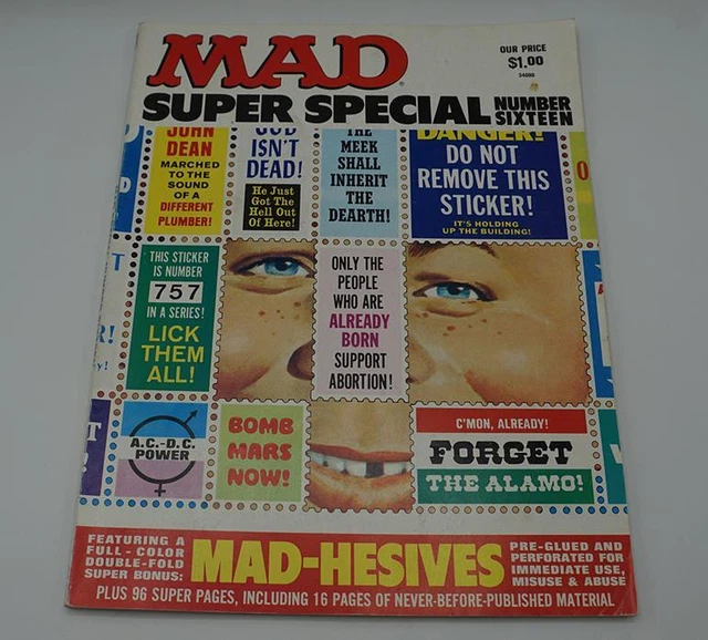 MAD MAGAZINE SUPER Spécial Numéro Seize Édition 1975 Pas De Timbres EUR ...