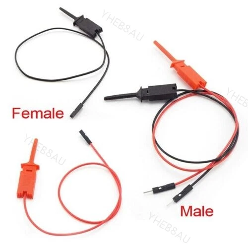 TEST HOOK CLIP Male Female Cable Connector Testing Equipemnt Hook for ...