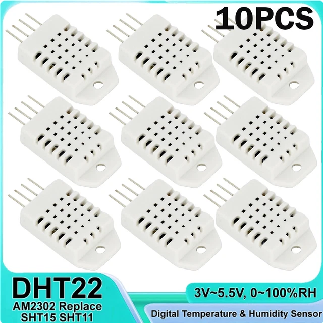 10PC DHT22/AM2302 TEMPERATURE And Humidity Sensor Digital Replace SHT15 ...