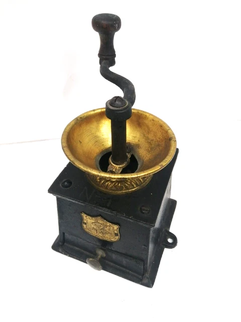 VICTORIAN CAST IRON No 1 Coffee Grinder by J & J Siddons Ltd antique ...