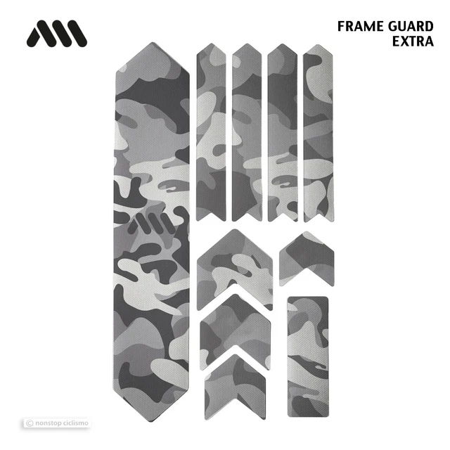 ALL MOUNTAIN STYLE HONEYCOMB MTB Frame Guard Protection Decals CLEAR ...