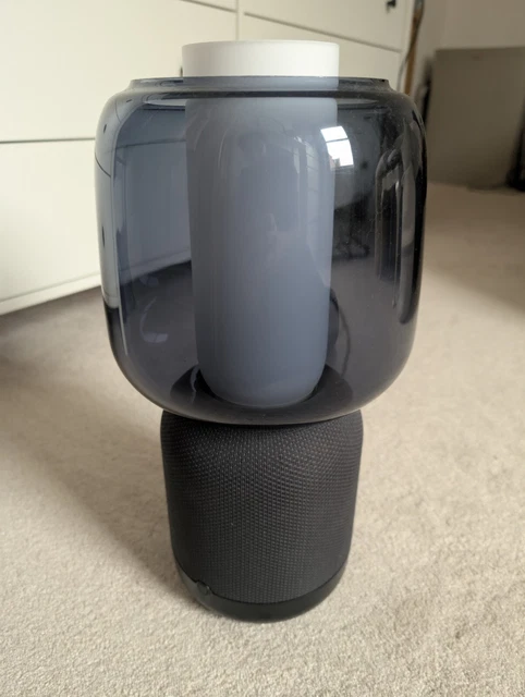 IKEA X SONOS SYMFONISK Wi-Fi Lamp Speaker with Glass Shade - Black (2nd ...
