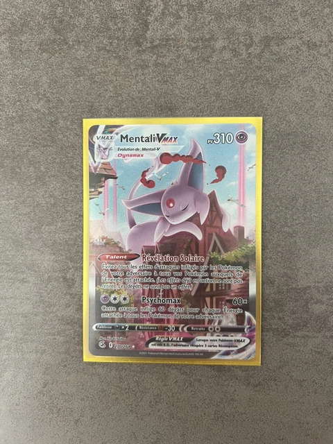 CARTE POKÉMON MENTALI Vmax Alternative Alt 270/264 Poing de fusion FR ...