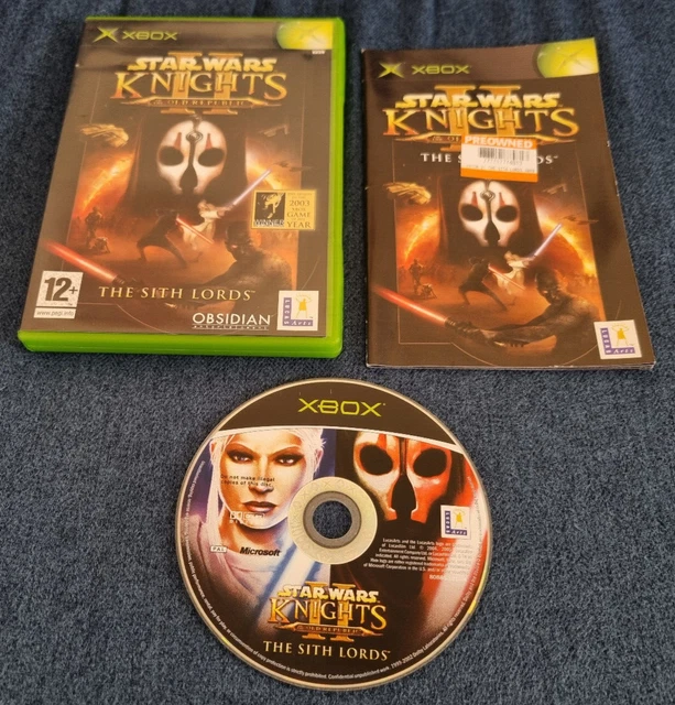 MICROSOFT XBOX GAME Star Wars Knights of the Old Republic II Boxed with ...