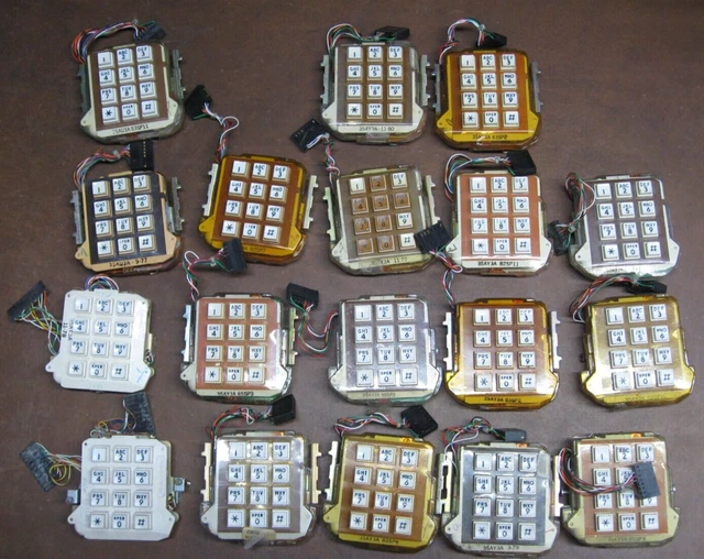 18 VINTAGE PUSH Button Touch Tone Telephone Dial Pads ~ UNTESTED £19.92 ...
