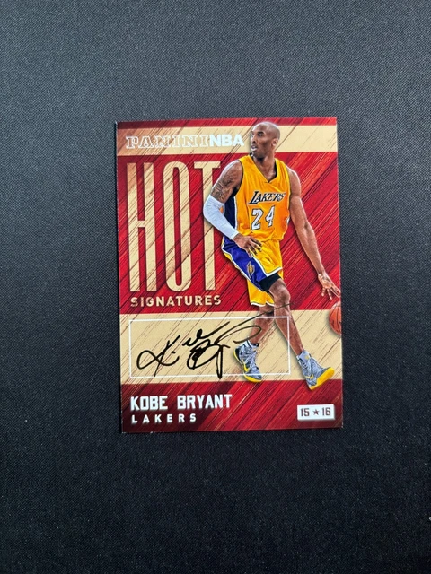 2015 PANINI S.P.A Kobe Bryant NBA Hot Signatures Automatique Encre Or ...